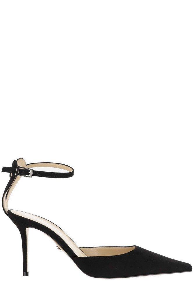 Mach & Mach Heart Detailed Pointed Toe Pumps in Black | Lyst