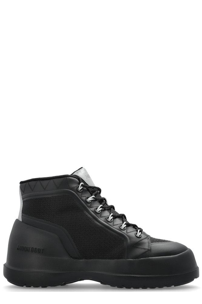 Moon Boot Luna Trek Mid Boots in Black for Men | Lyst