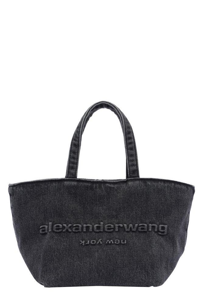 Alexander Wang Logo Embossed Small Punch Tote Bag in Blue | Lyst