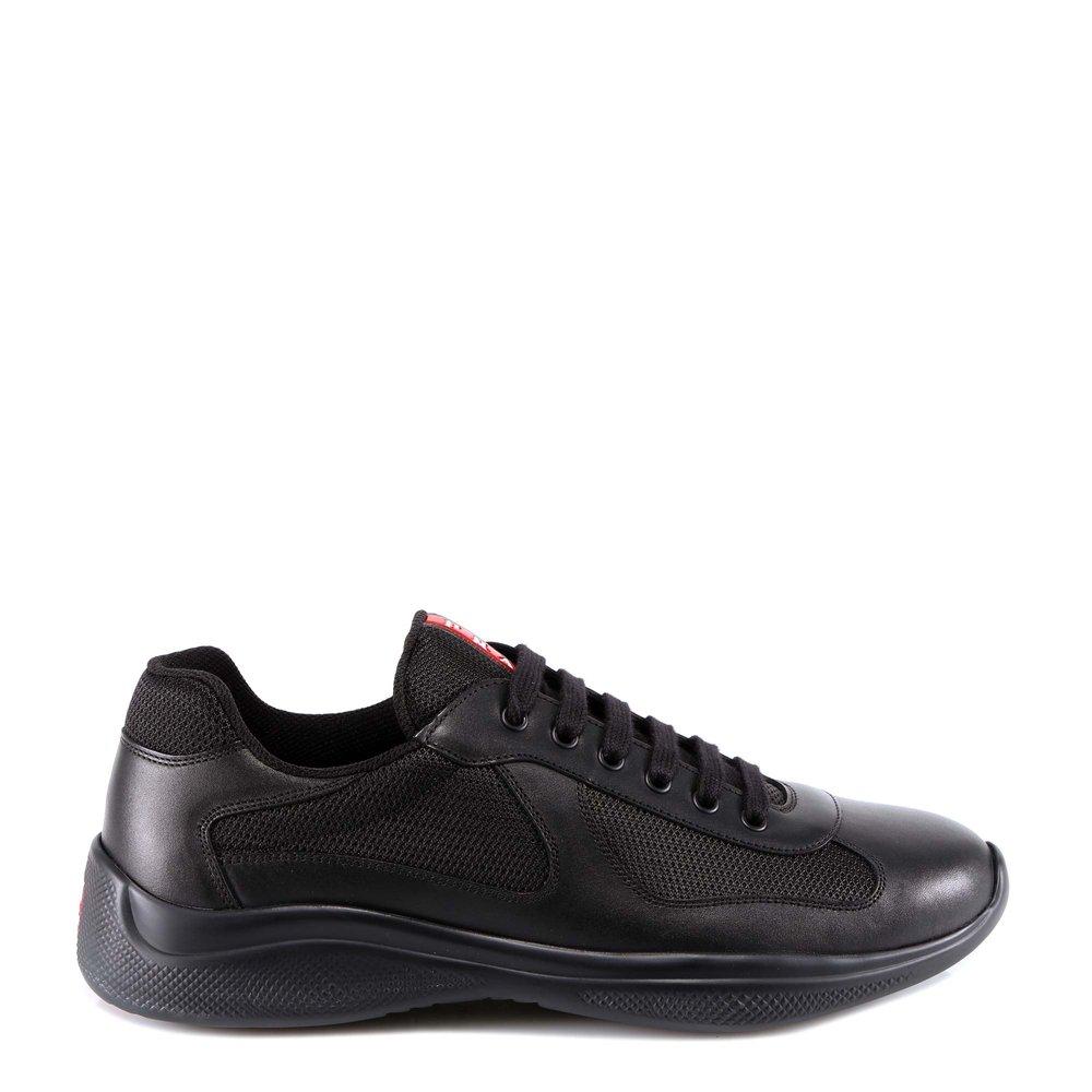Prada America'S Cup Low Top Sneakers in Black for Men | Lyst