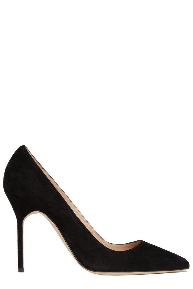 Manolo Blahnik Tora Pointed Toe Stiletto Pumps in Black | Lyst