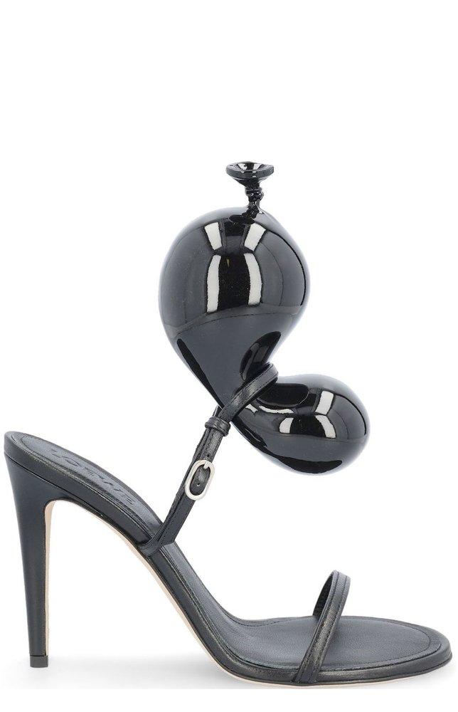 Loewe Balloon Strap Sandals in Black | Lyst
