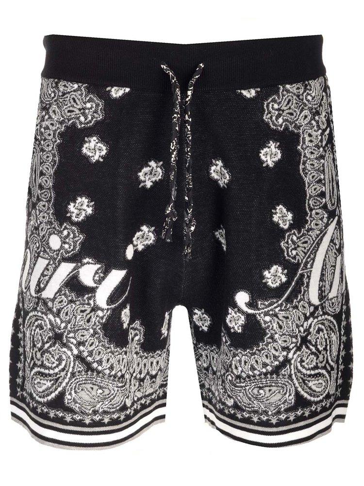 Amiri Bandana Shorts in Gray for Men | Lyst
