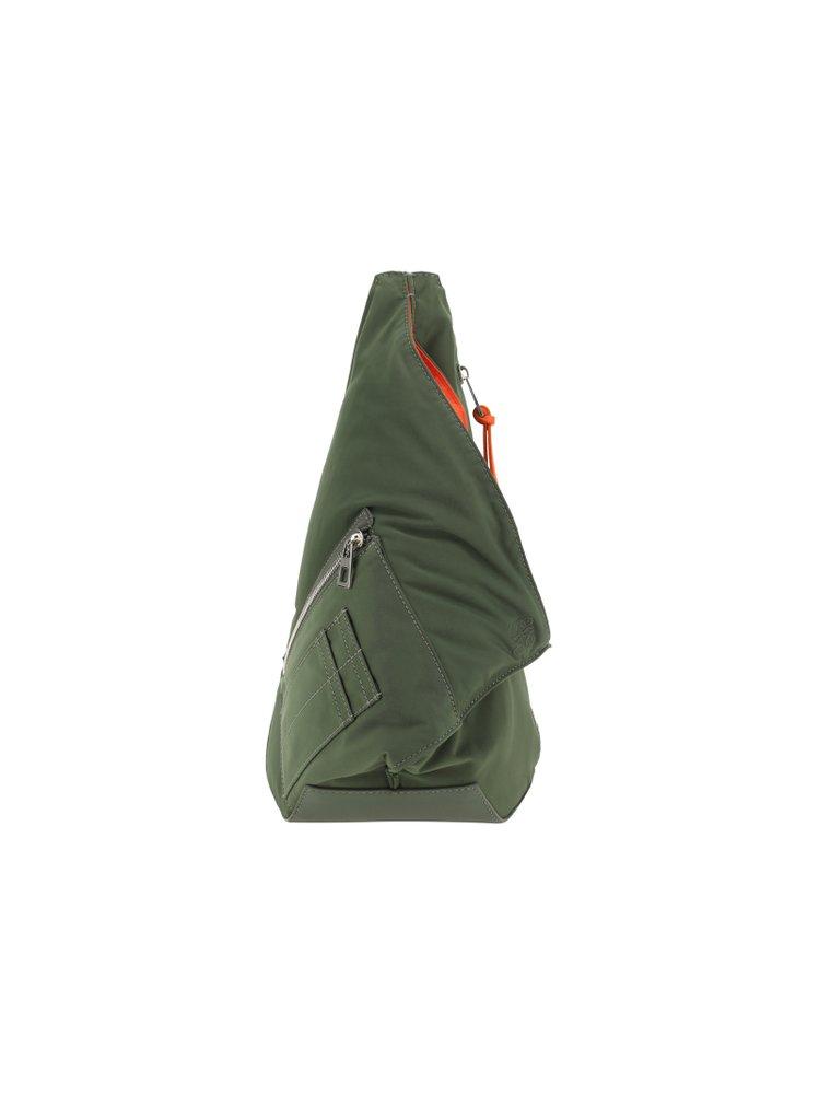 Loewe Anton Zip-up Sling Bag in Green for Men | Lyst