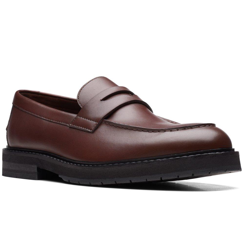 Clarks Craft North Lo Loafers in Brown for Men | Lyst UK