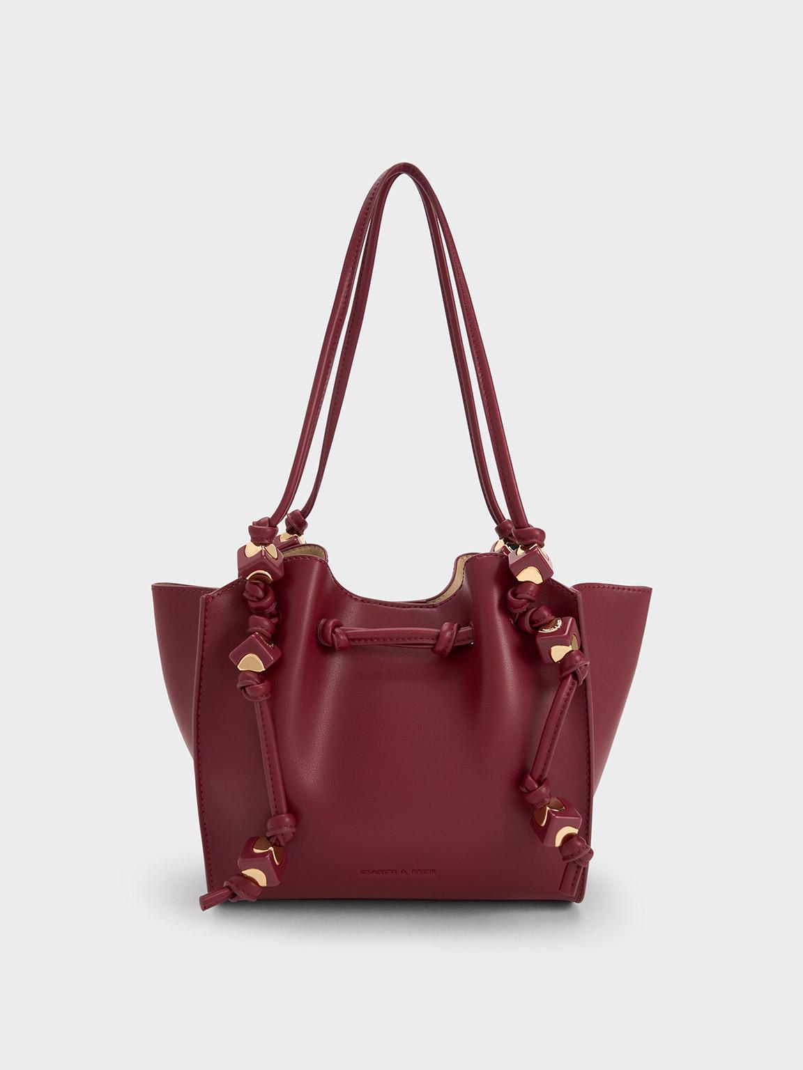 Charles & Keith Cube Trapeze Tote Bag in Red | Lyst Charles & Keith Cube Trapeze Tote Bag in Red | Lyst