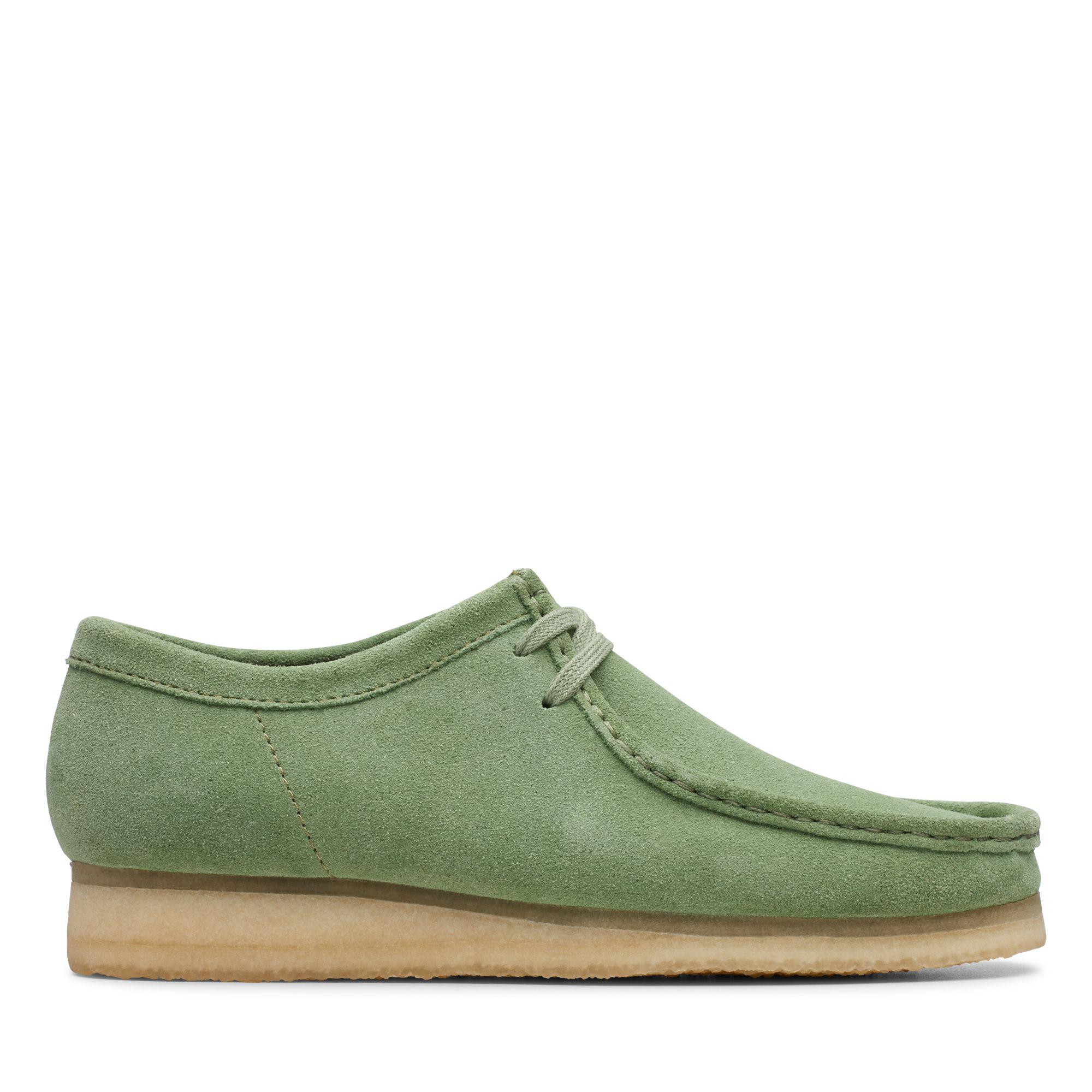 Clarks Suede Wallabee in Green for Men - Lyst