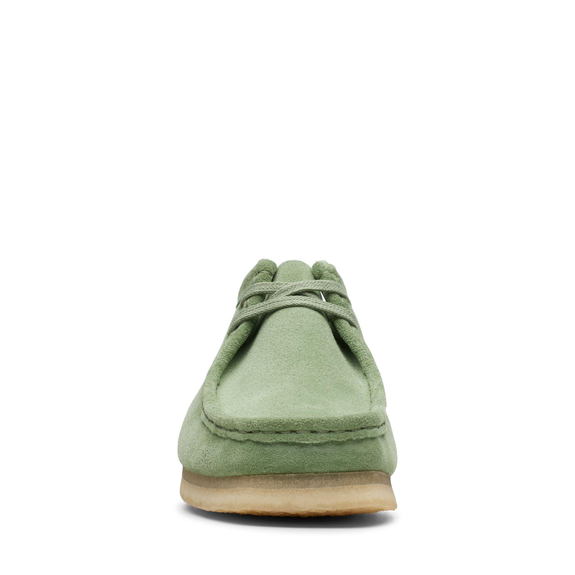 Clarks Suede Wallabee in Green for Men - Lyst