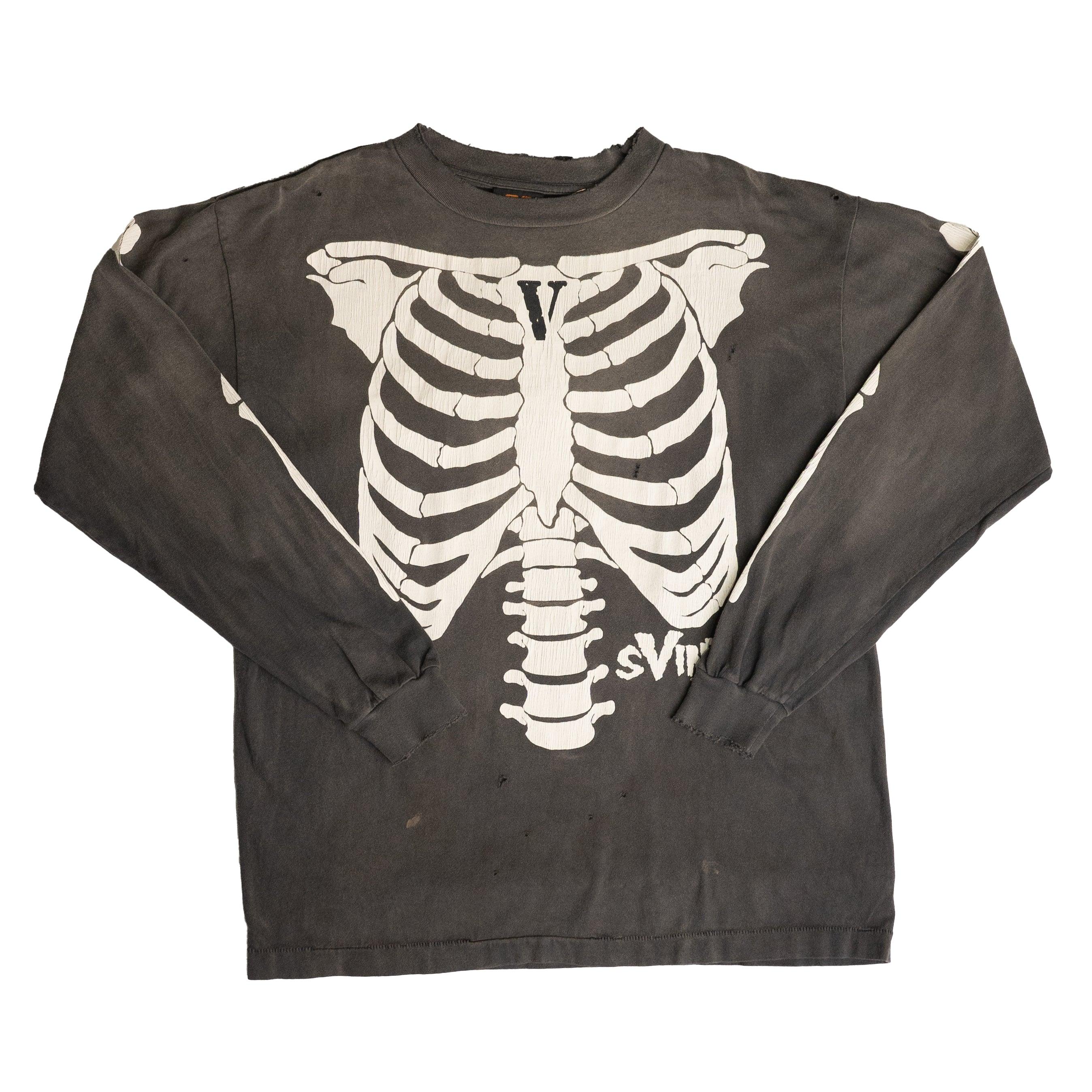 Saint Michael X Vlone Bone L/s Tee in Black for Men | Lyst
