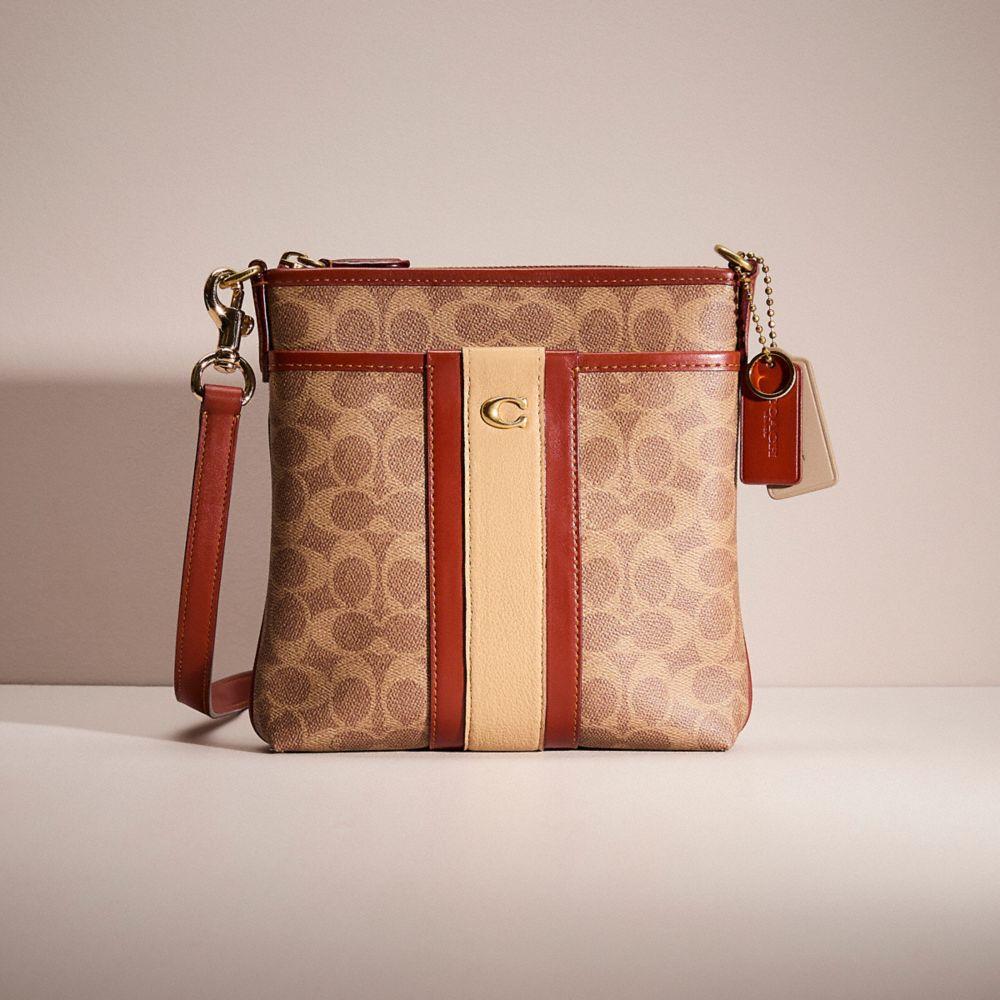 COACH Upcrafted Kitt Messenger Crossbody In Colorblock Signature Canvas ...