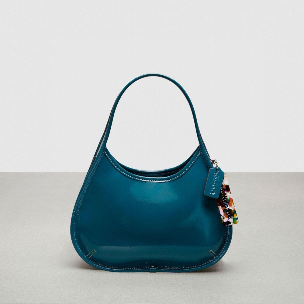 COACH Ergo Bag In Crinkle Patent Topia Leather in Blue | Lyst