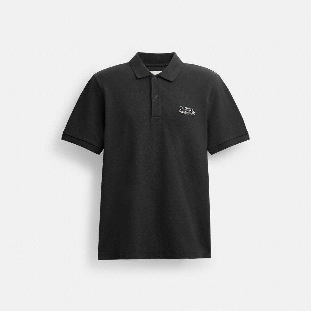 COACH Horse And Carriage Classic Polo In Organic Cotton in Black for ...