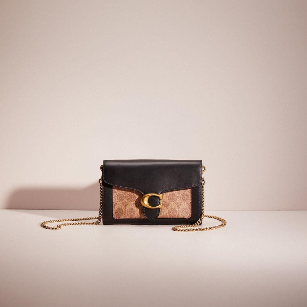 COACH Restored Tabby Chain Clutch In Colorblock Signature Canvas in ...