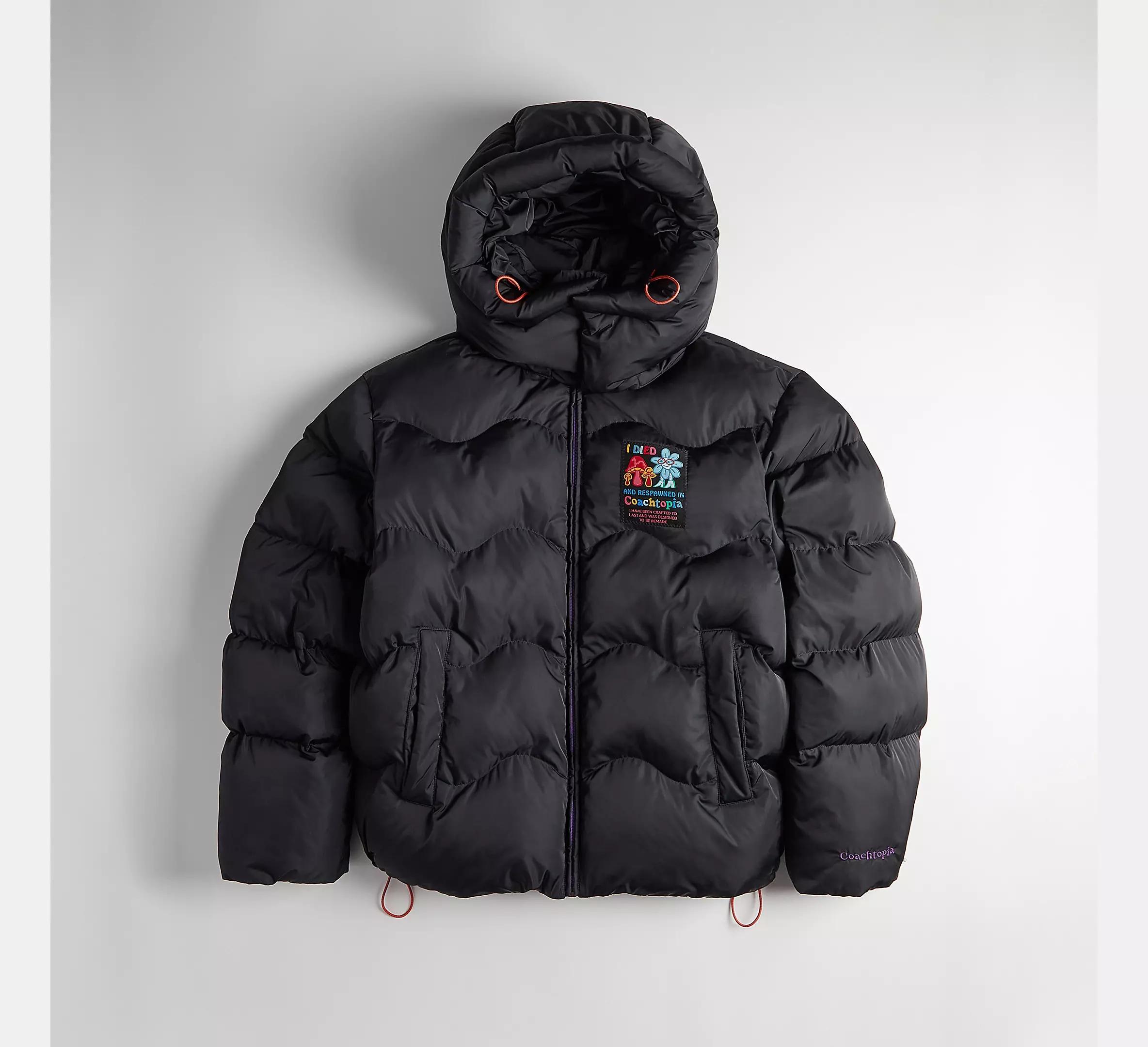 COACH Coachtopia Loop Quilted Puffer Jacket in Black | Lyst UK
