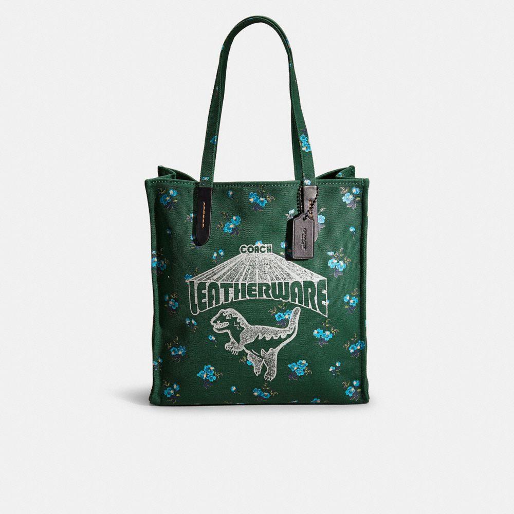 COACH Restored Tote With Rexy in Green | Lyst