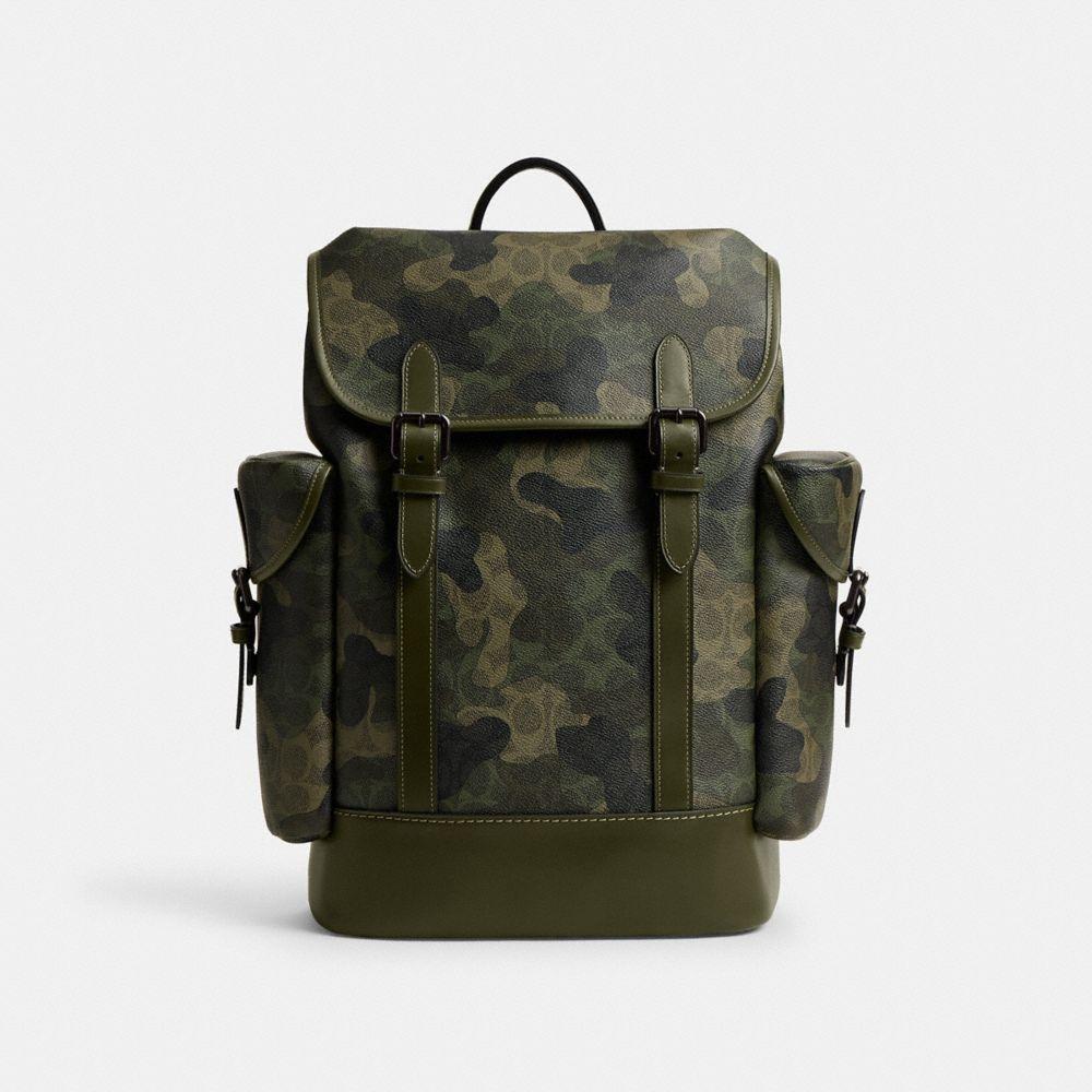 COACH Hitch Backpack In Signature Camo Print in Green for Men | Lyst