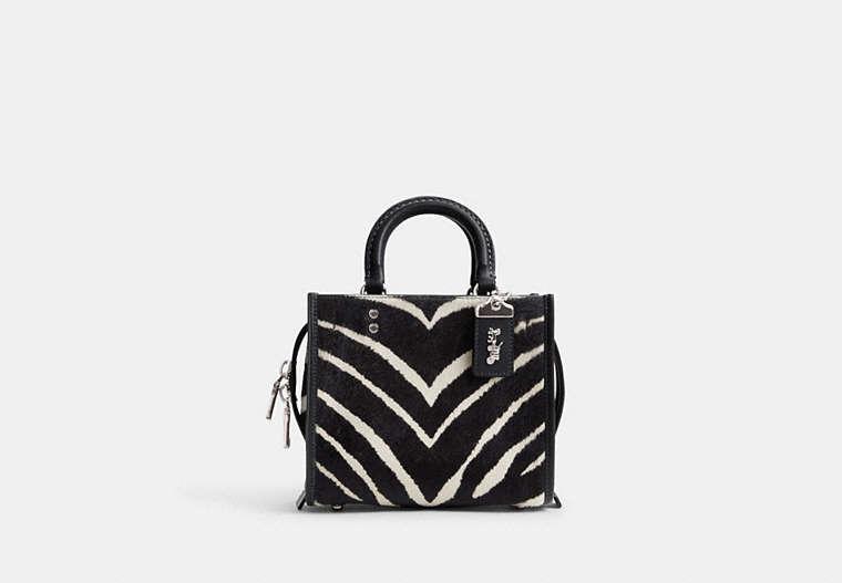 COACH Rogue 20 In Haircalf With Zebra Print in Black | Lyst