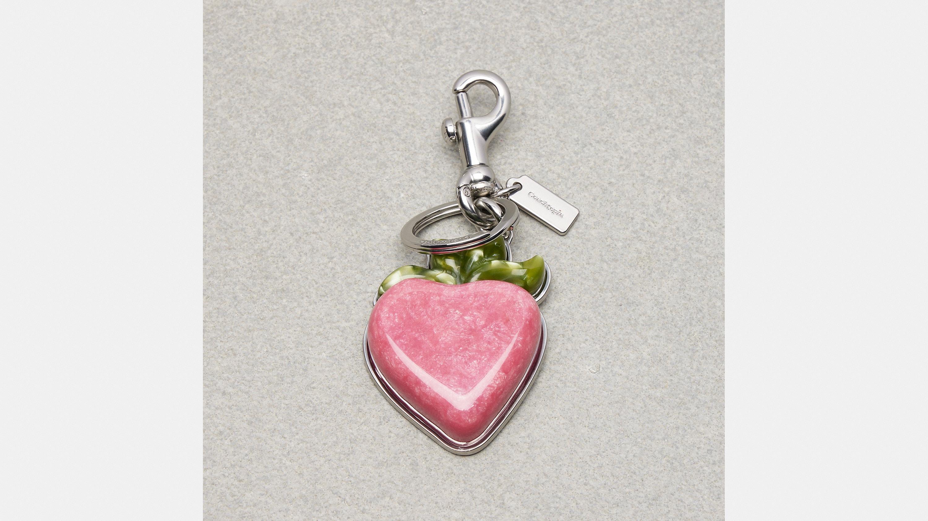 COACH Strawberry Bag Charm in Black | Lyst UK