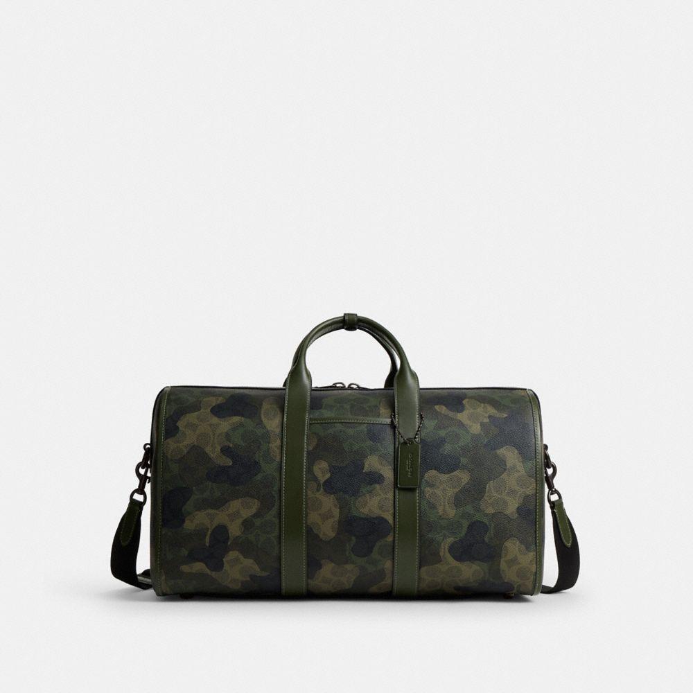 COACH Gotham Duffle 45 In Signature Camo Print in Black for Men | Lyst
