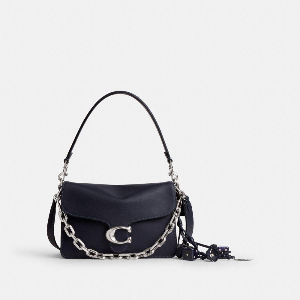 COACH Runway Chain Tabby Shoulder Bag in Blue | Lyst