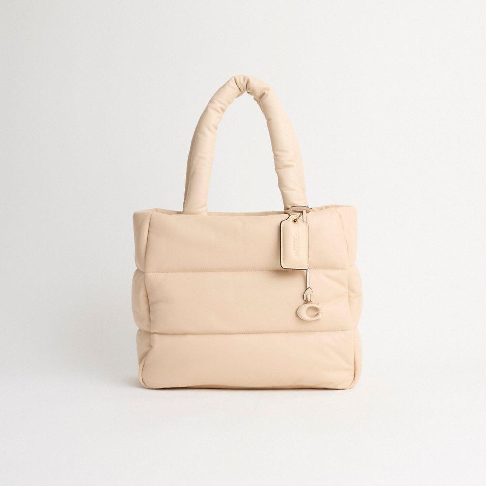 COACH Restored Pillow Tote in Natural | Lyst