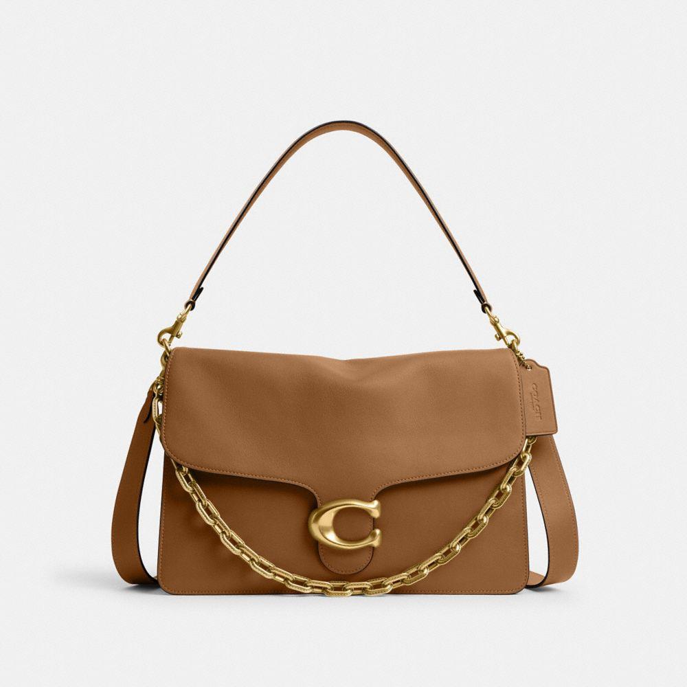 COACH Chain Tabby Shoulder Bag 35 in Brown | Lyst