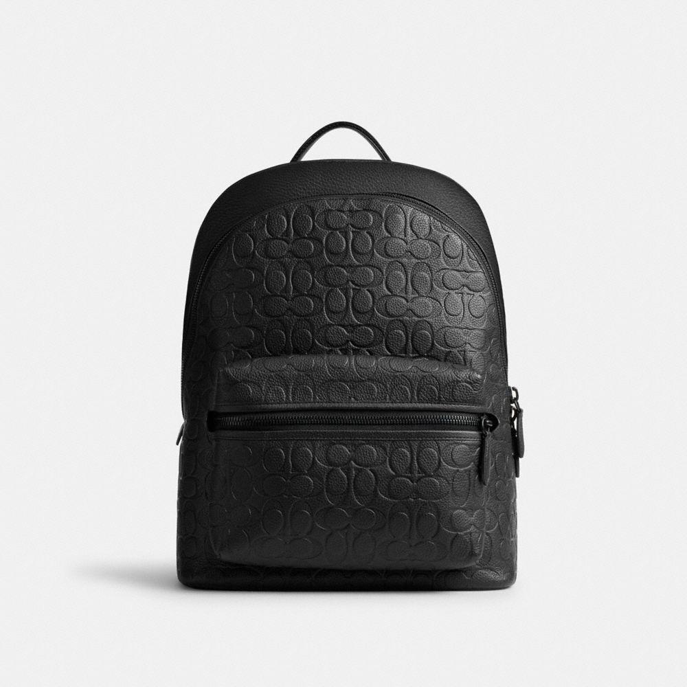 COACH Charter Backpack In Signature Leather in Black for Men | Lyst