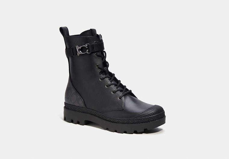 COACH Tucker Boot With Signature Canvas in Black for Men | Lyst