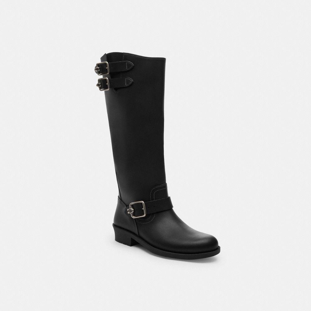 COACH Daria Moto Boot in Black | Lyst