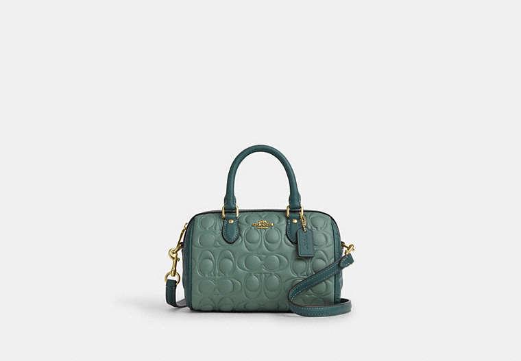 COACH Mini Rowan Crossbody Bag in Green | Lyst UK