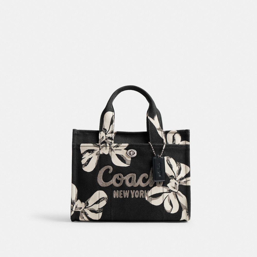 COACH Cargo Tote Bag 26 With Bow Print in Black | Lyst