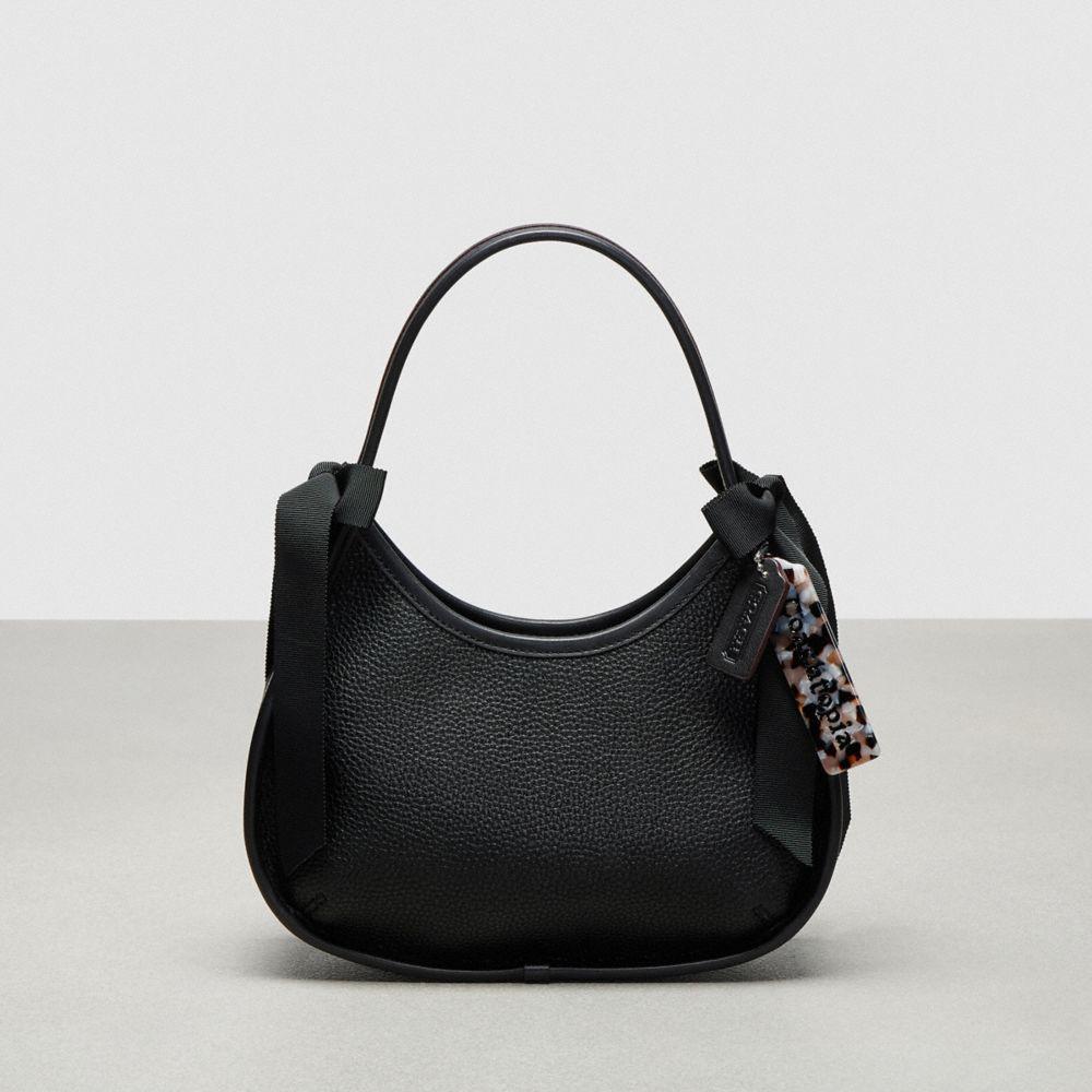 COACH Ergo Bag In Topia Leather With Bows in Black | Lyst