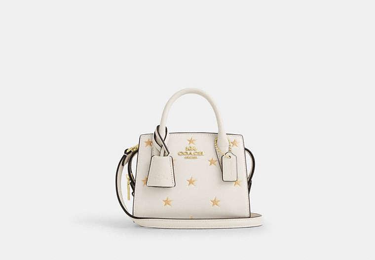COACH Andrea Mini Carryall Bag With Star Print in Black | Lyst