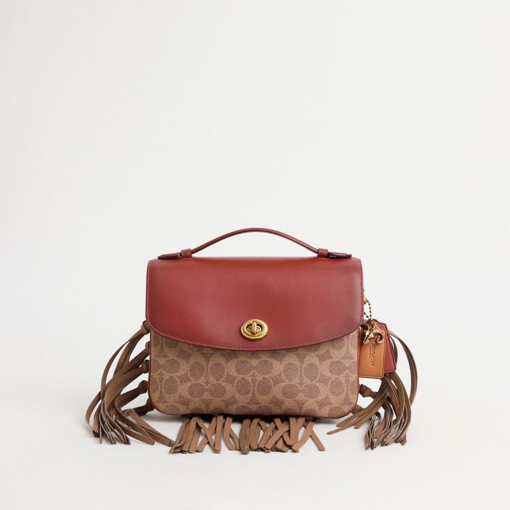 COACH Upcrafted Cassie Crossbody In Signature Canvas in Brown | Lyst