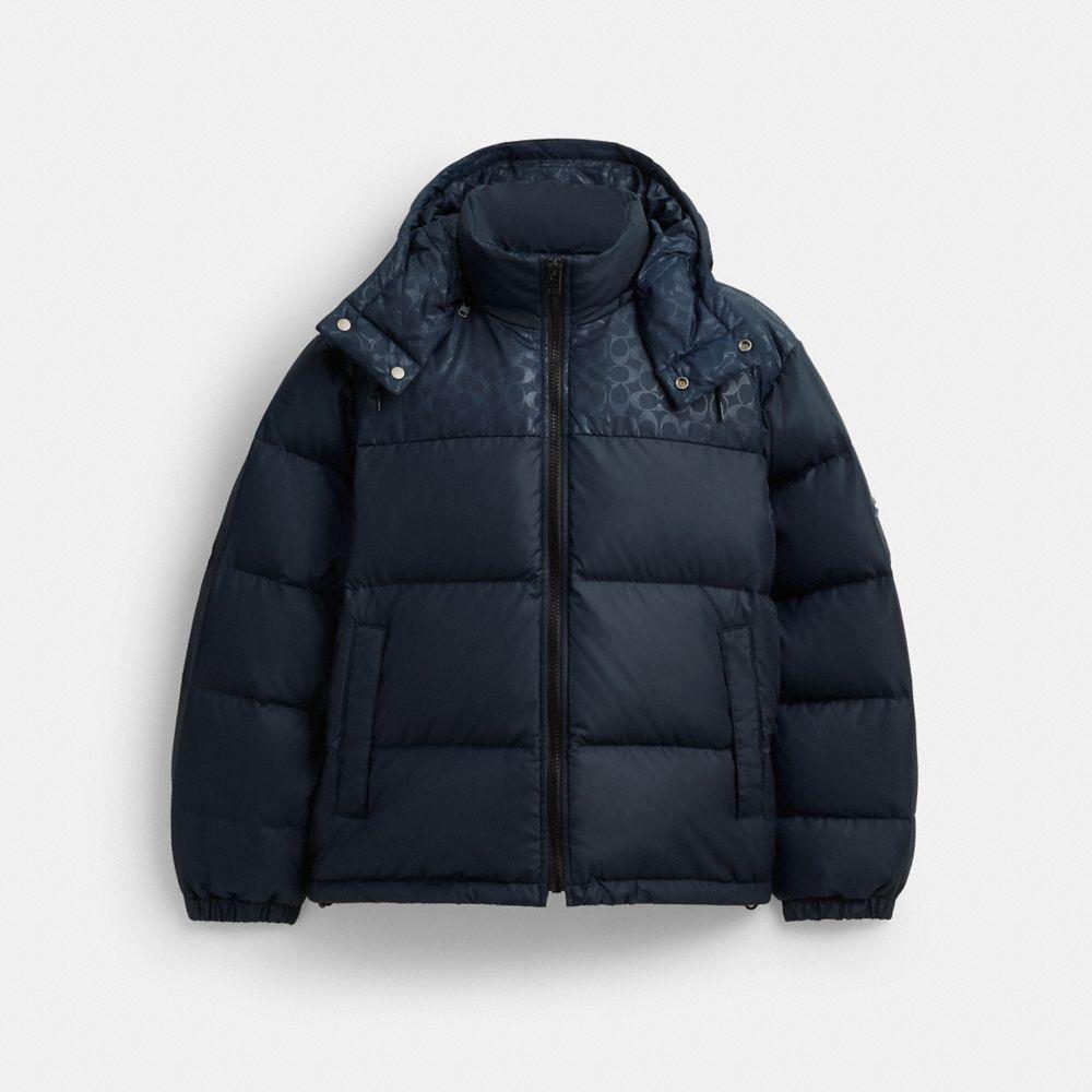 COACH Down Puffer Jacket In Recycled Polyester in Blue for Men | Lyst