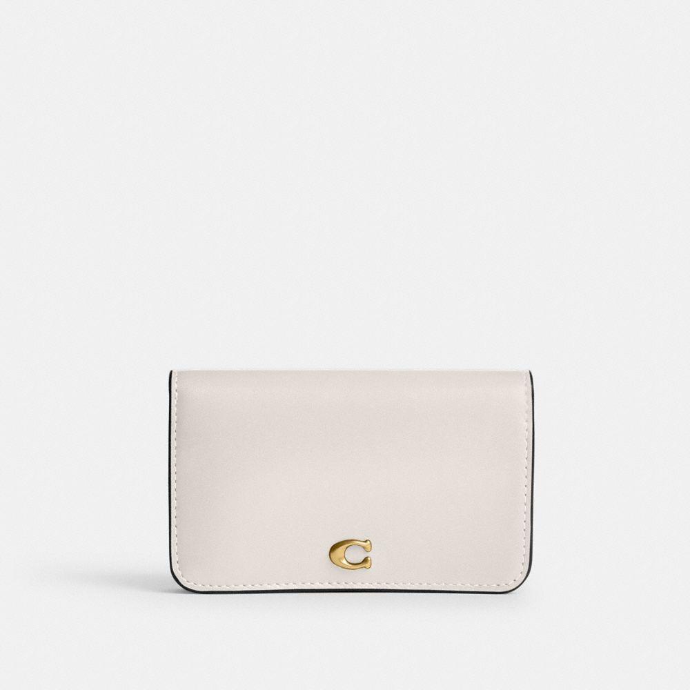 COACH Essential Slim Card Case in White | Lyst