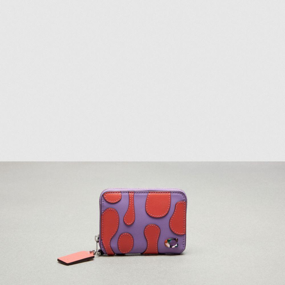 COACH Zip Around Wallet With Lava Appliqué In Upcrafted Leather in Red ...