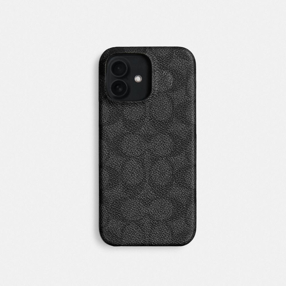 COACH Iphone 16 Case In Signature Canvas in Black | Lyst