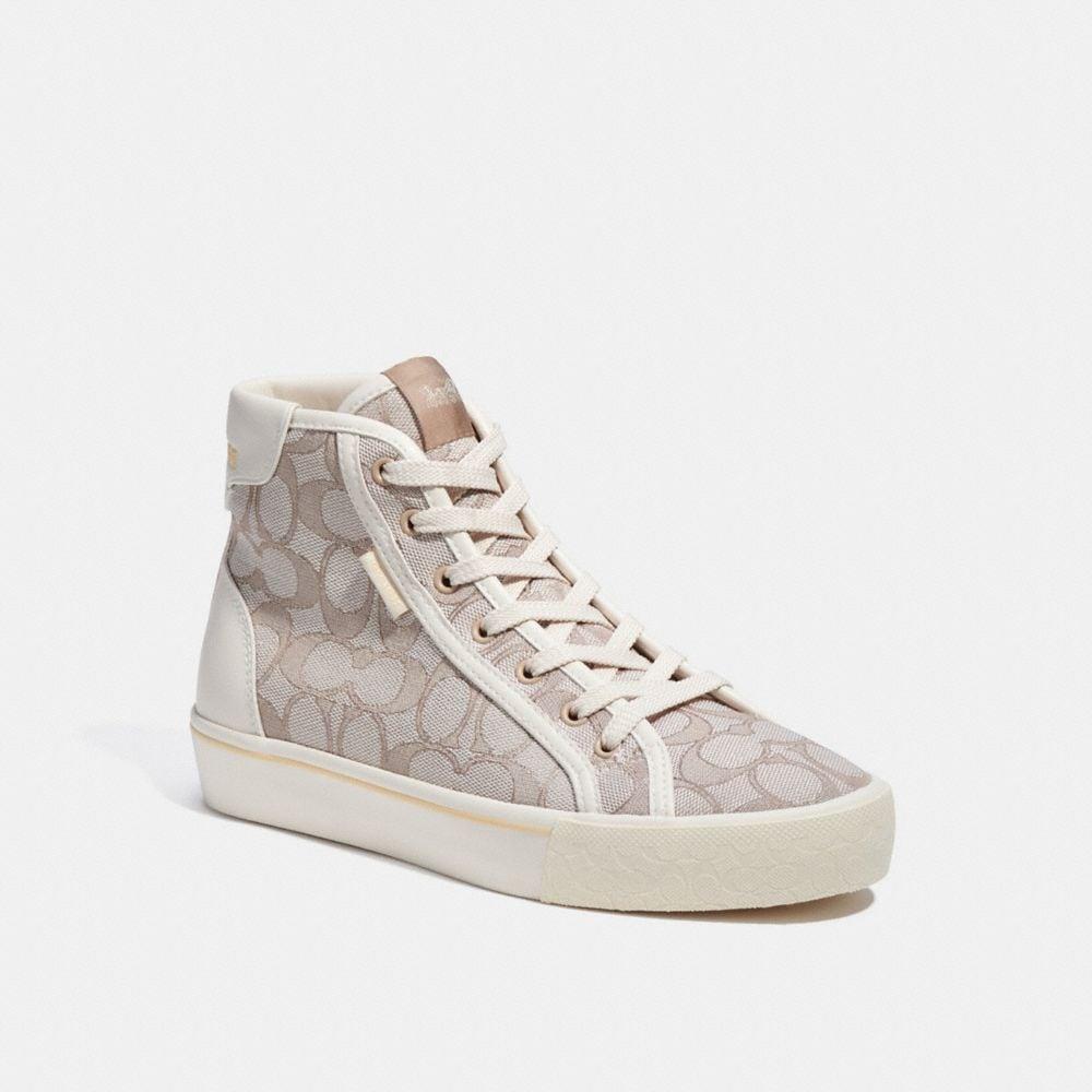 COACH Citysole High Top Platform Sneaker In Signature Jacquard in ...