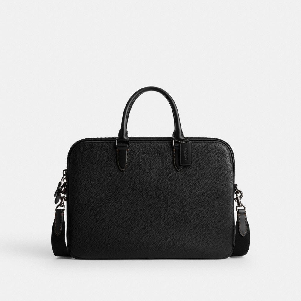 COACH Gotham Slim Briefcase in Black for Men | Lyst