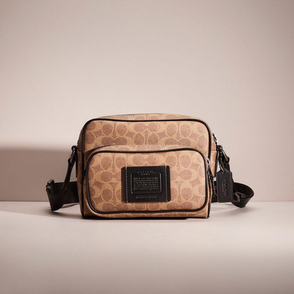 COACH Restored Academy Sport Crossbody In Signature Canvas in Brown for ...