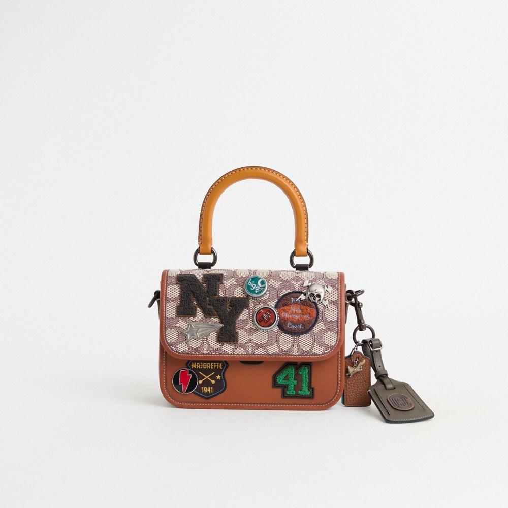 COACH Upcrafted Rogue Top Handle Bag In Signature Textile Jacquard With ...