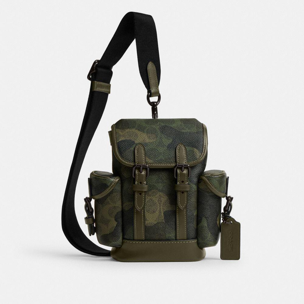 COACH Hitch Backpack 13 In Signature Camo Print in Black for Men | Lyst