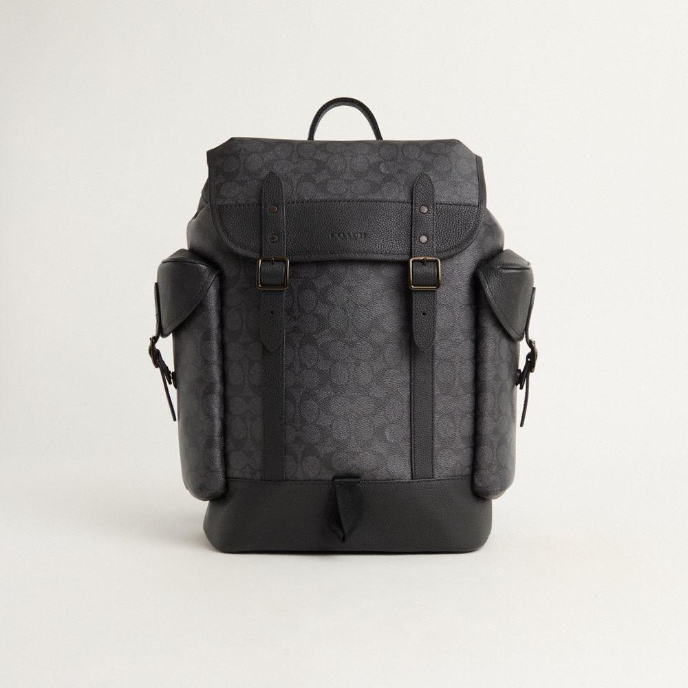 COACH Restored Hitch Backpack In Signature Canvas in Black for Men | Lyst