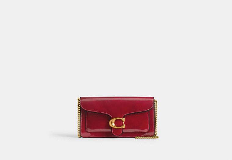 COACH Tabby Chain Clutch in Red | Lyst UK