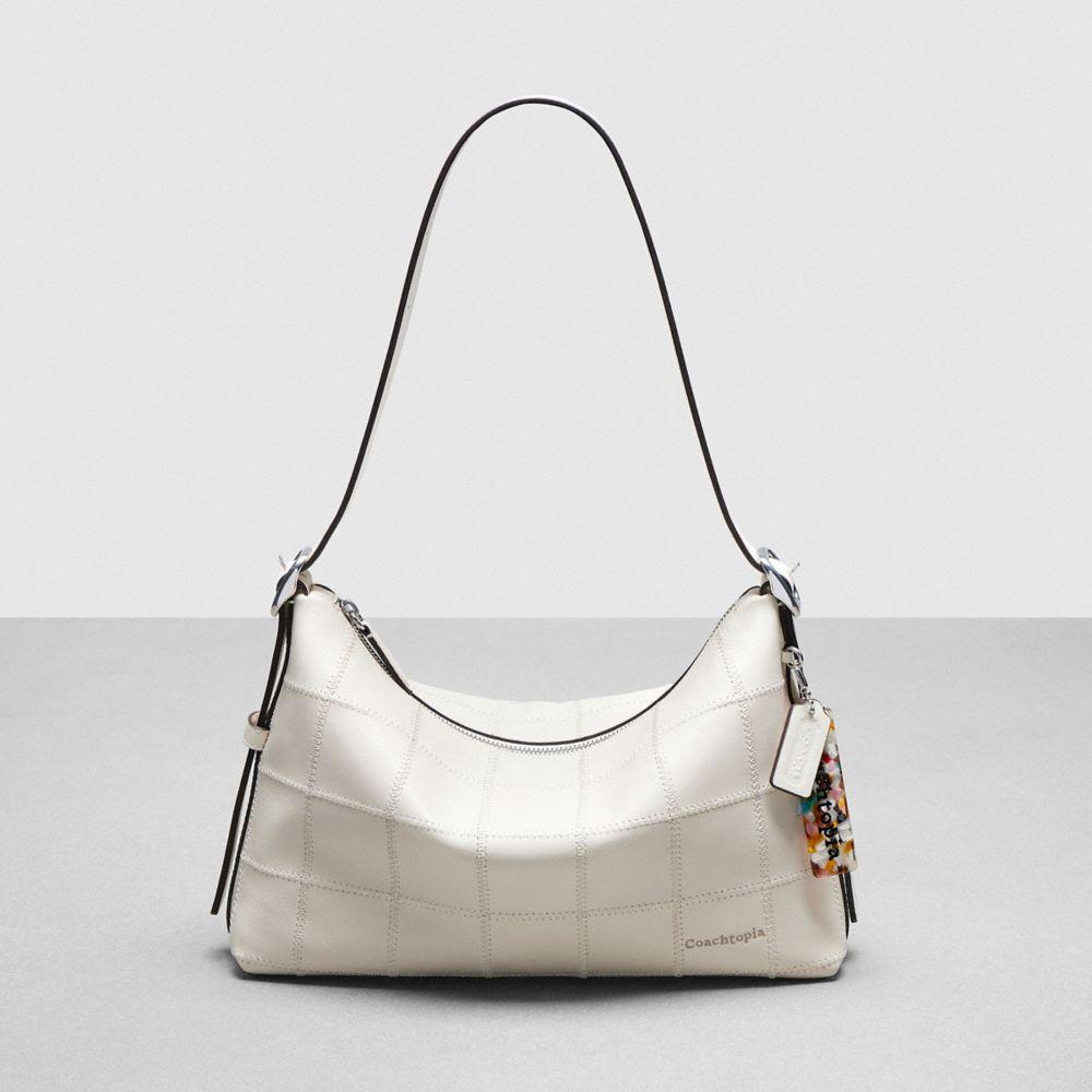 COACH Ego Shoulder Bag In Checkerboard Upcrafted Leather in Natural | Lyst