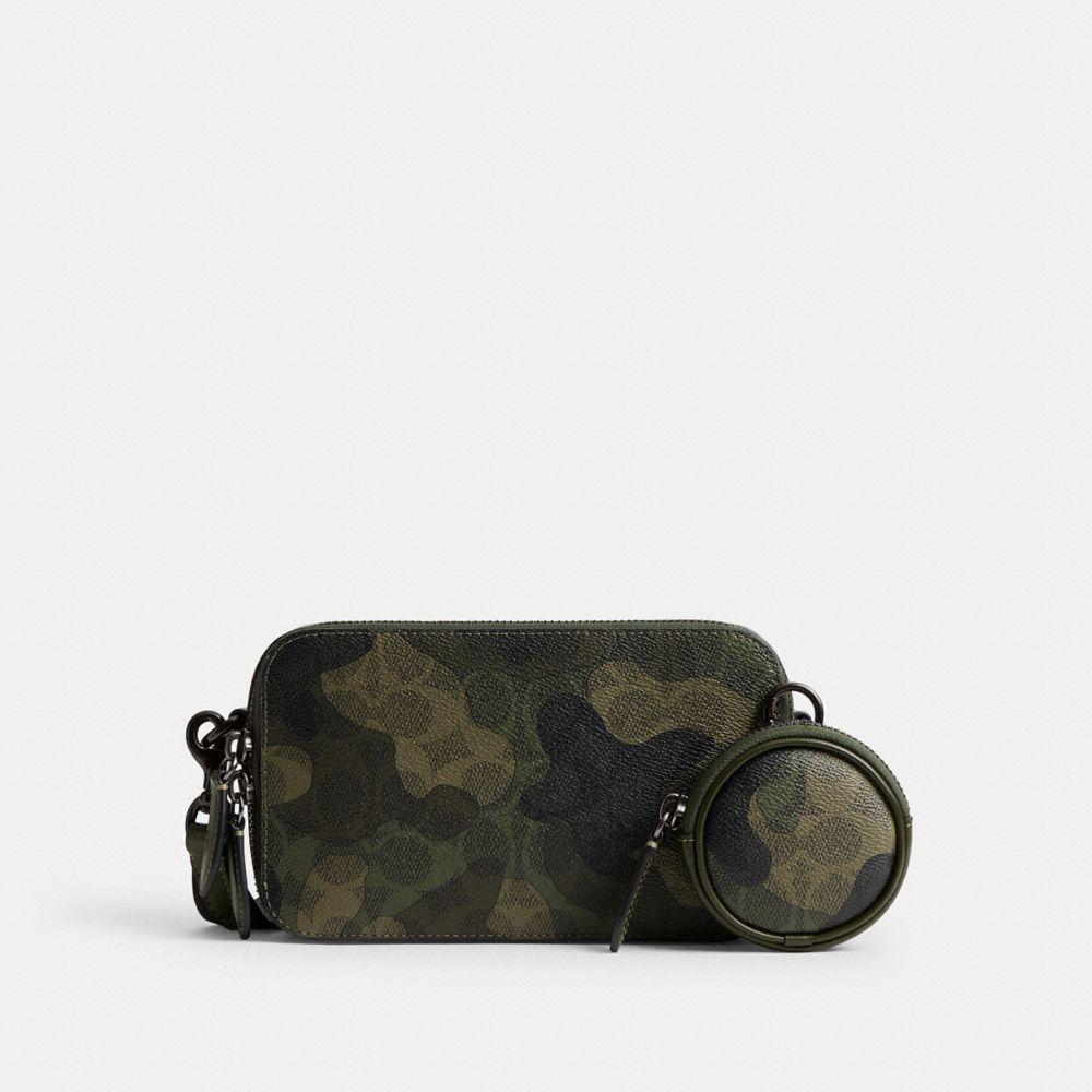 COACH Charter Slim Crossbody Bag In Signature Camo Print in Green for ...