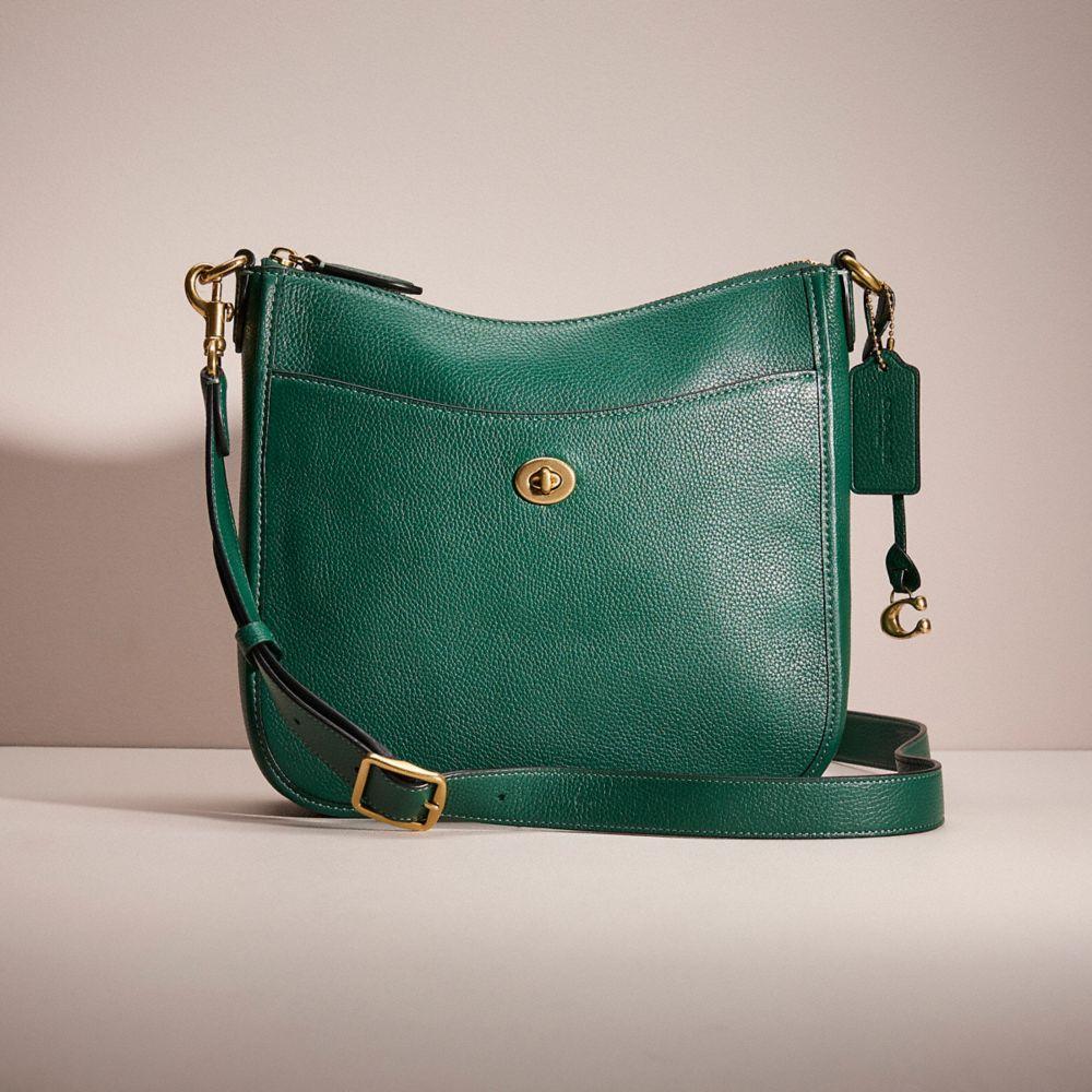COACH Restored Chaise Crossbody in Green | Lyst