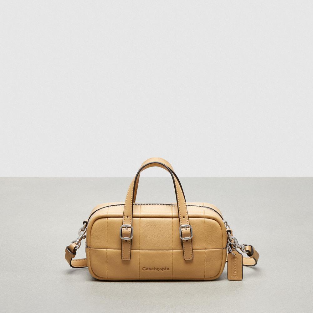 COACH Ego Mini Satchel Bag In Checkerboard Upcrafted Leather With ...