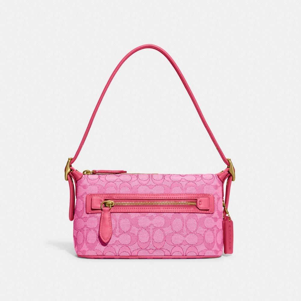 COACH Demi Bag In Signature Jacquard in Pink | Lyst Canada